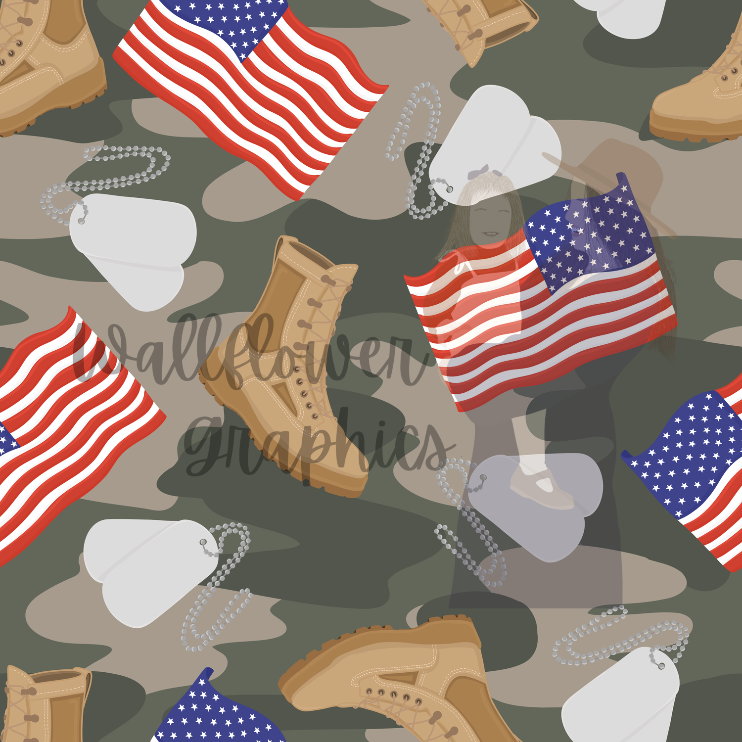 Army-With Camo – Baby Bee Fabric