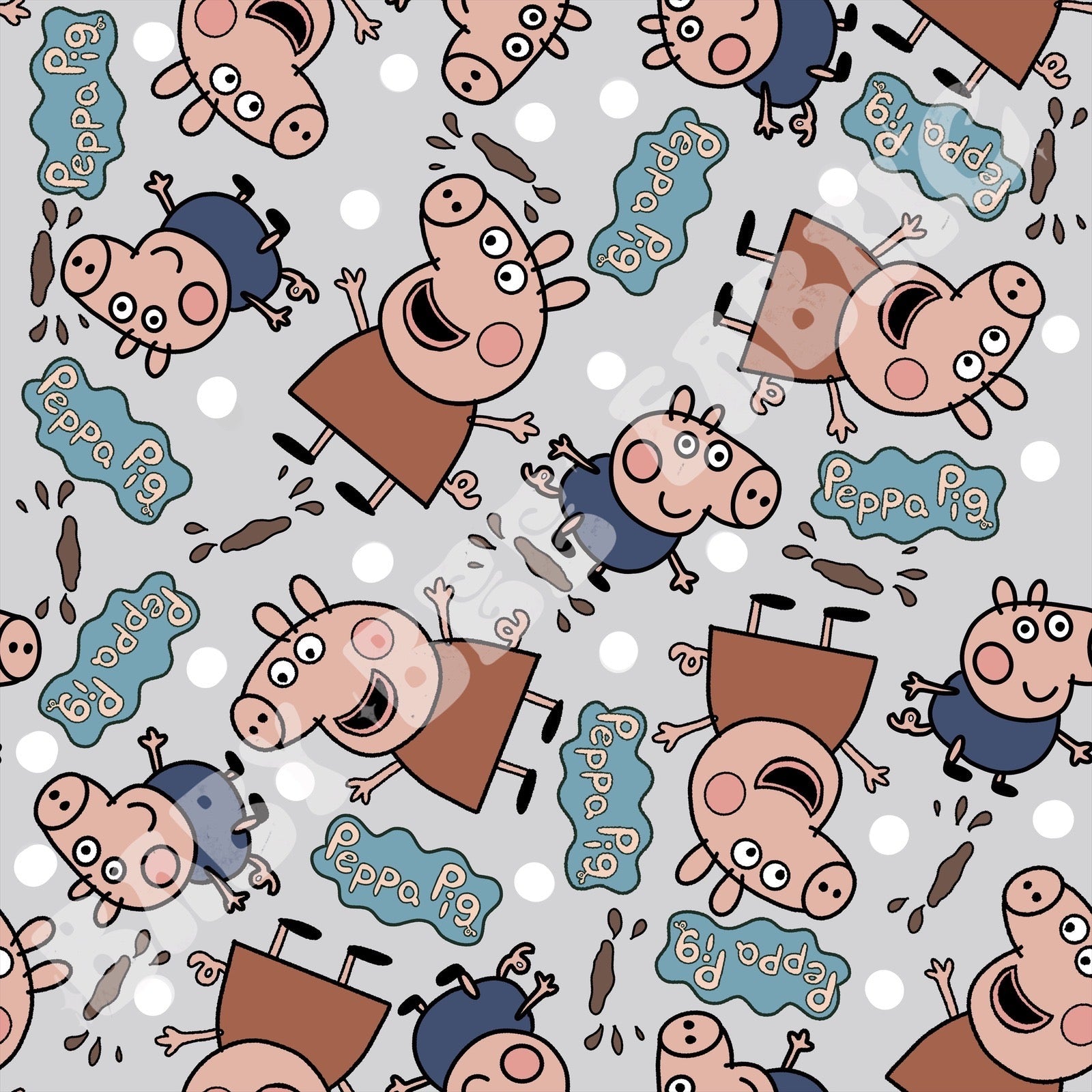 Muted Pigs – Baby Bee Fabric RTS