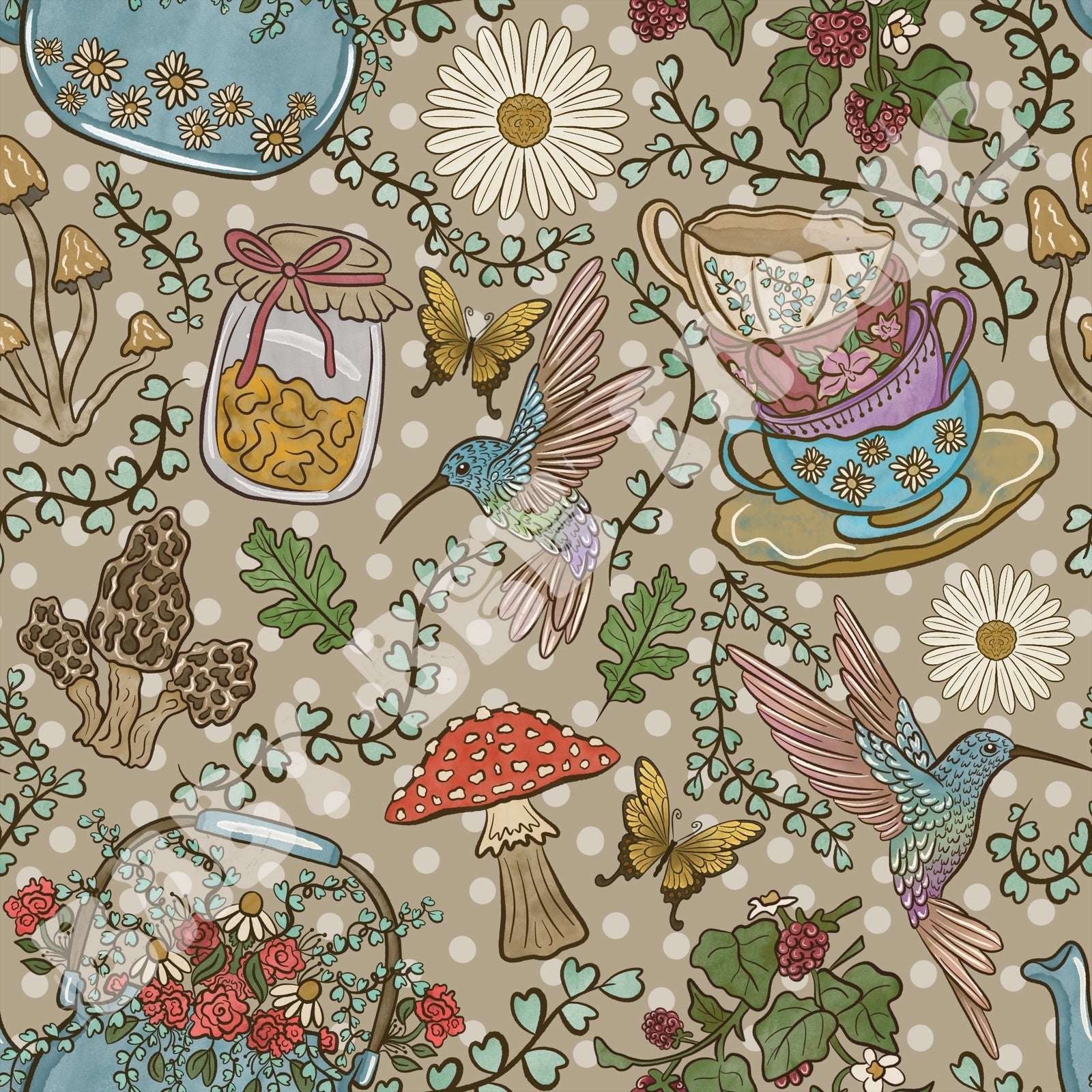 Cottagecore fairy fields – Baby Bee Fabric RTS