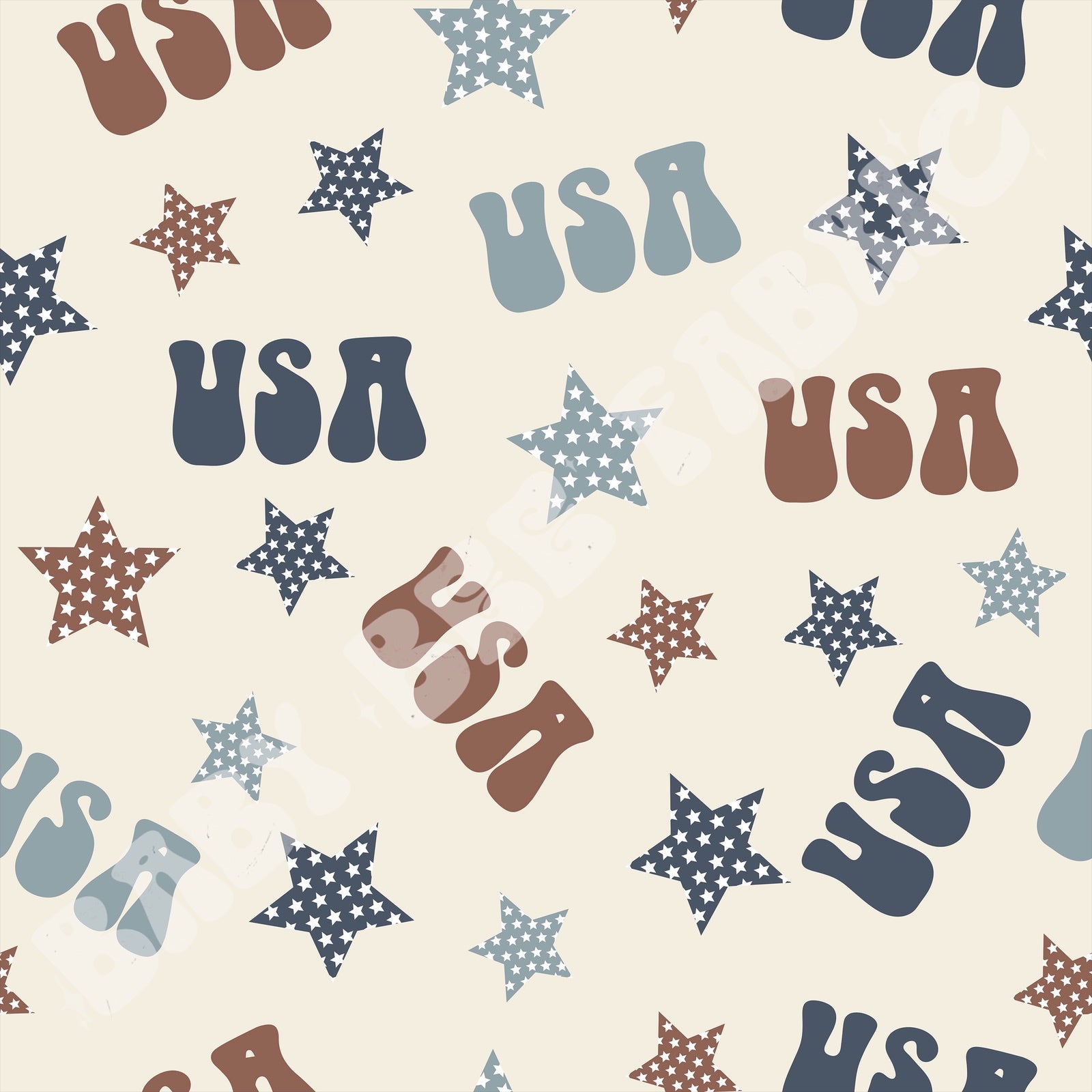 Muted USA – Baby Bee Fabric RTS